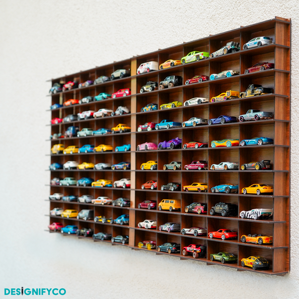 WALNUT Toy Car Display Case – Designifyco